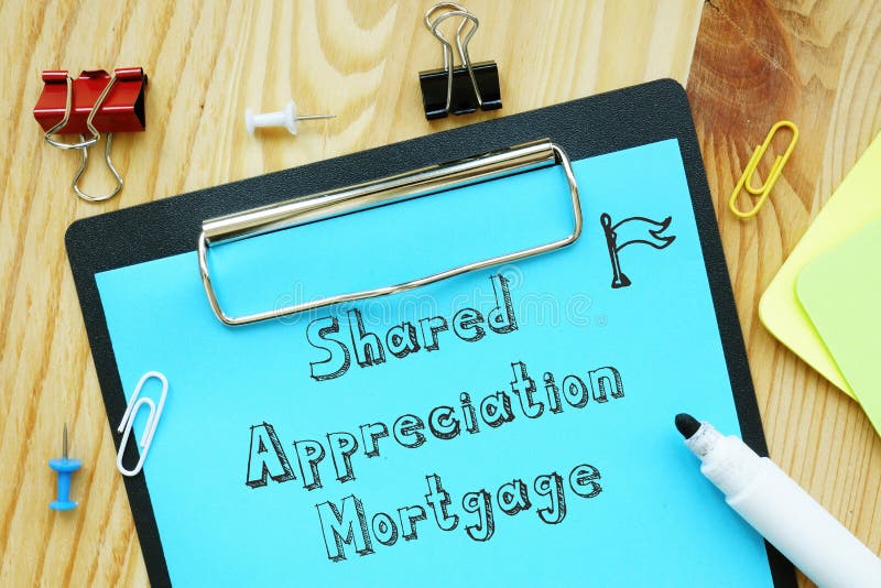 Financial Concept Meaning Shared Appreciation Mortgage SAM with Phrase ...