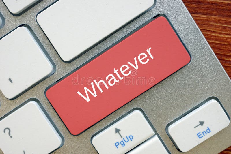 Financial Concept Meaning Whatever with Sign on the Page Stock Image ...