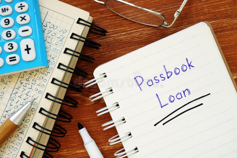 Financial Concept about Passbook Loan with Sign on the Sheet Stock ...