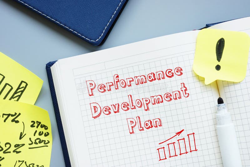 Financial Concept about Performance Development Plan with Inscription ...