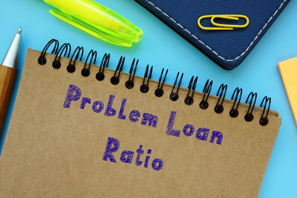 Financial Concept about Problem Loan Ratio with Sign on the Sheet Stock ...