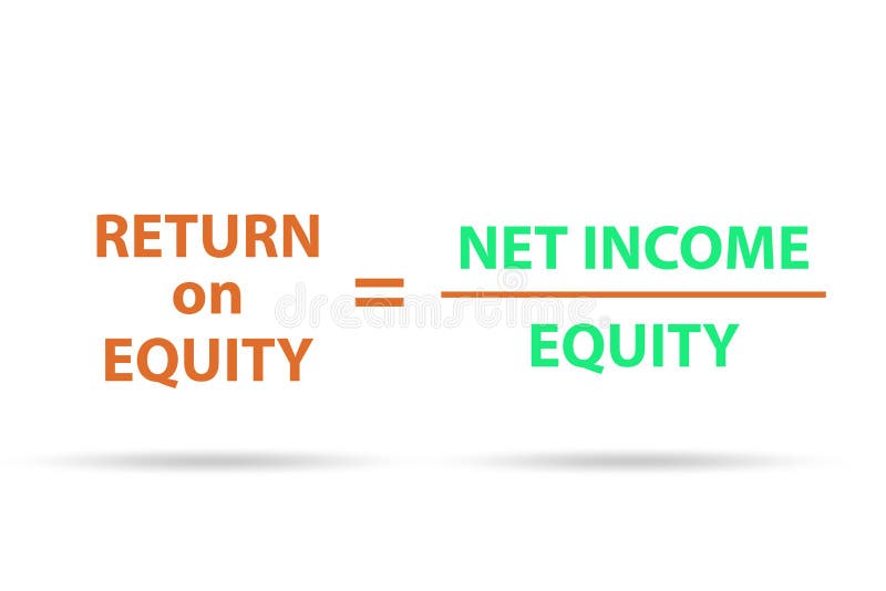 Financial Concept of Return on Equity Stock Illustration - Illustration ...