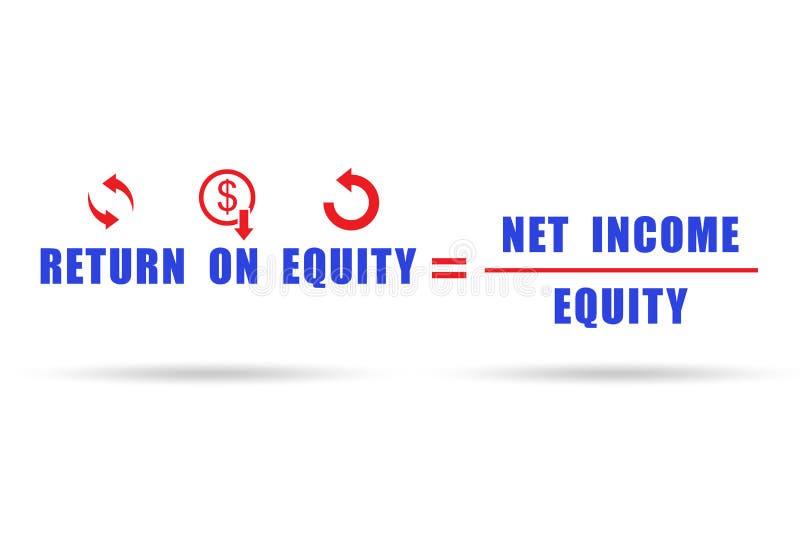 Financial Concept of Return on Equity Stock Image - Image of exchange ...