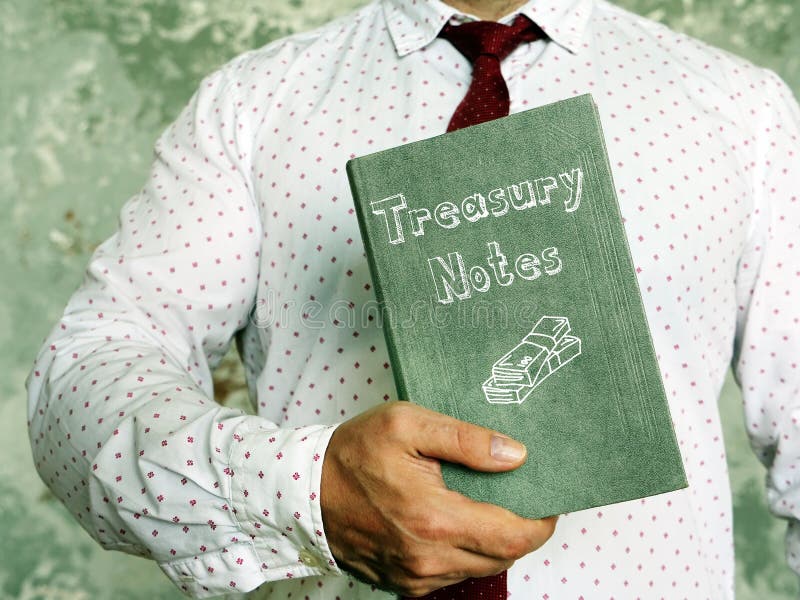 Financial Concept about Treasury Notes with Phrase on the Sheet Stock ...