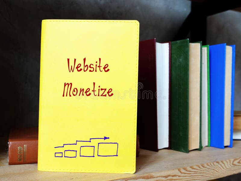 Financial Concept about Website Monetize with Inscription on the Piece ...