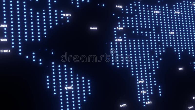 World Map with Trading Indicators. Stock Video - Video of communication ...