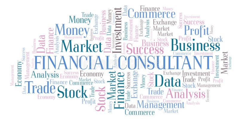 Financial Consultant Word Cloud. Stock Illustration - Illustration of ...