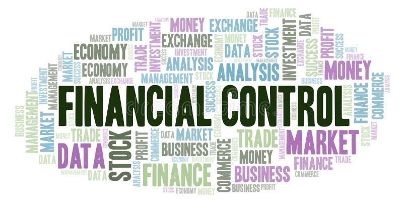 Financial Control Word Cloud. Stock Illustration - Illustration of ...