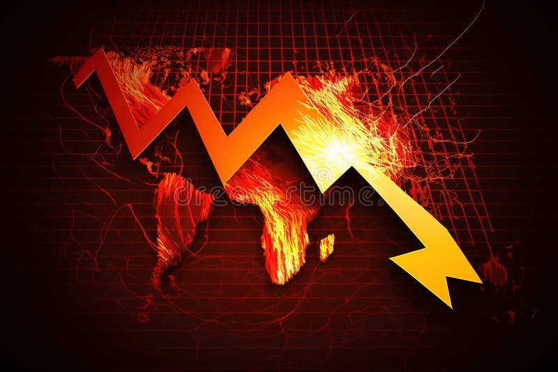 Financial Crisis Business Graph on Red Impact Stock Illustration ... Financial Crisis Business Graph on Red Impact Stock Illustration ...