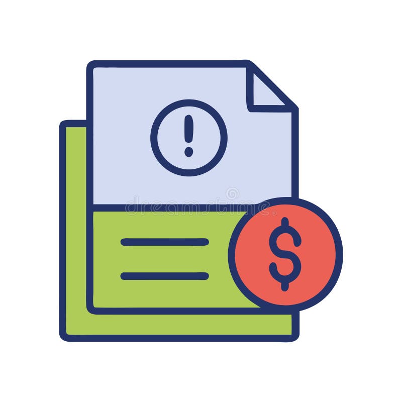 Financial Crisis Document Warning and Economic Issues Stock ...