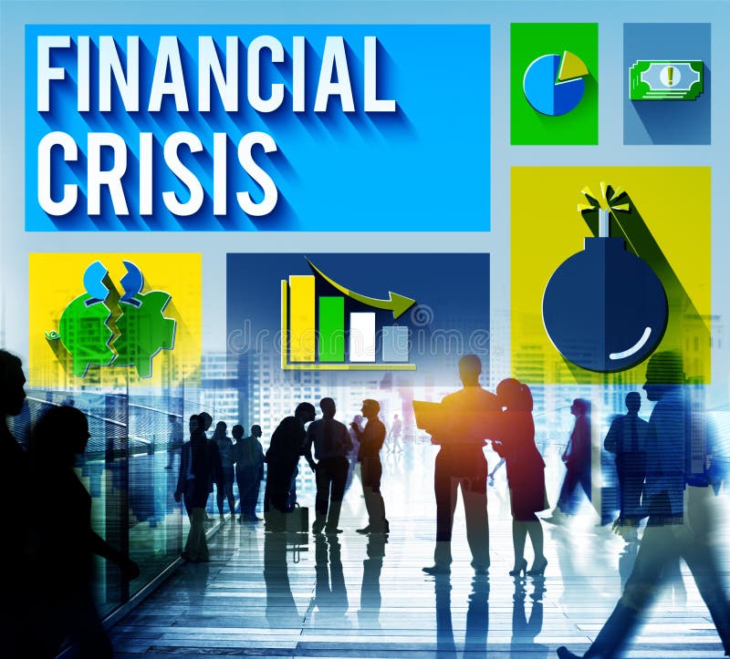 Financial Crisis Problem Money Issue Concept Stock Photo - Image of ...