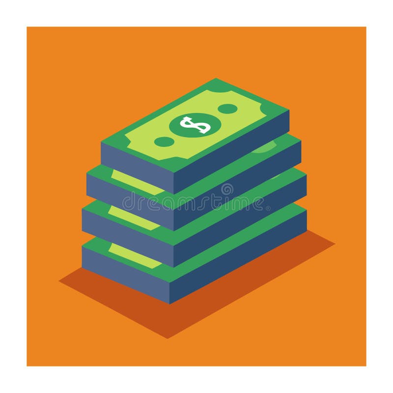 Financial Cushion Vector Illustration Icon Stock Vector - Illustration ...