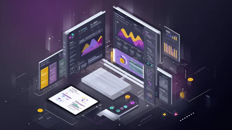 Financial Dashboard Displaying Interactive Graphs and Analytics in a ...