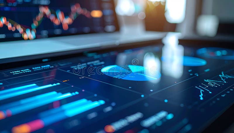 Financial Data Analysis Dashboard Stock Image - Image of profit ...