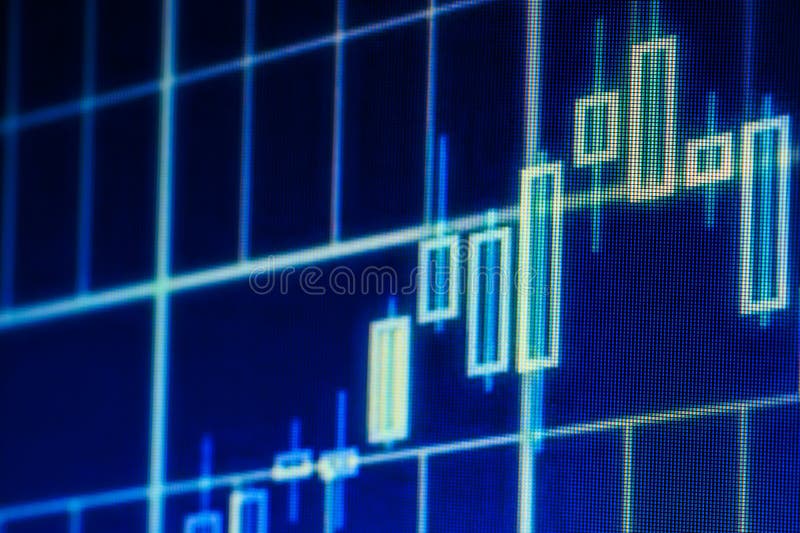 Financial Data Analysis Digital Blue Graphs Candlestick Chart Patterns ...