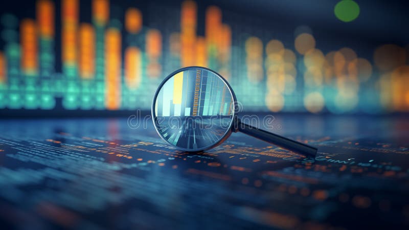 Financial Data Analysis Graph Showing Search Findings Stock ...