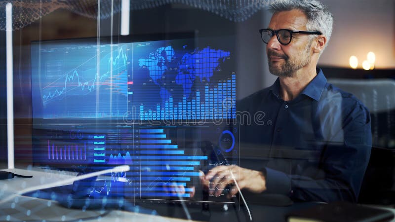 Financial Data Analyst stock photo. Image of financial - 289740120