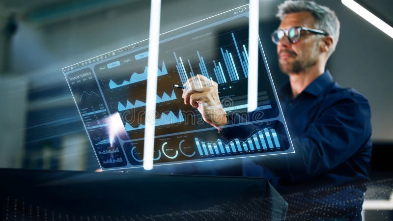 Financial Data Analyst stock image. Image of dashboard - 289740189