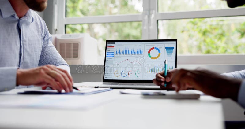Financial Data Analysts Working in Office Stock Photo - Image of ...