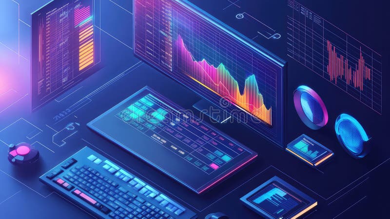 Futuristic Isometric Setup Ai Stock Photos - Free & Royalty-Free Stock ...