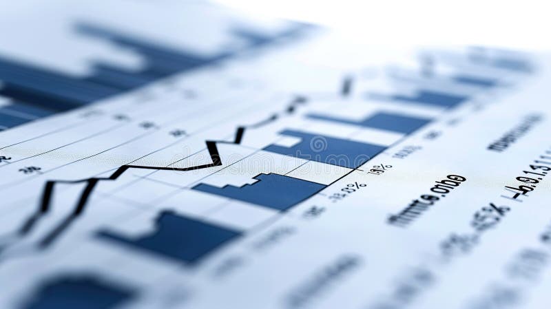 Financial Data Chart stock illustration. Illustration of investment ...