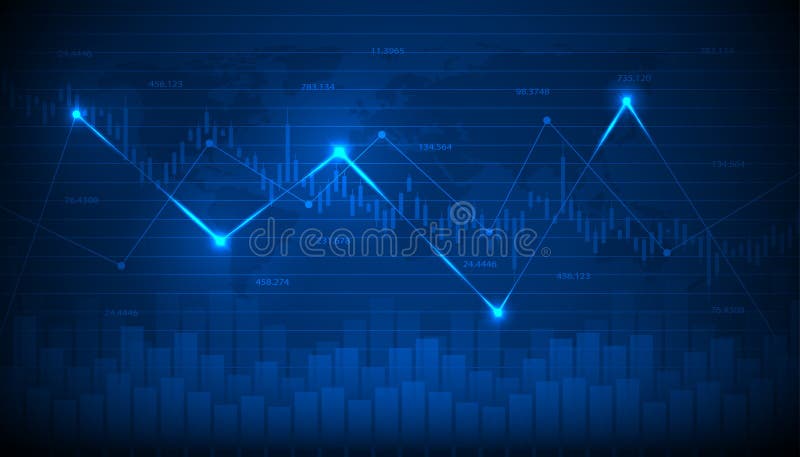Financial Data Graph Chart, Economic Statistics. Chart Analytics ...