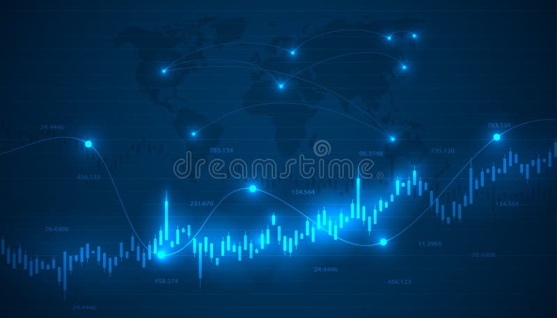 Financial Data Graph Chart, Economic Statistics. Chart Analytics ...