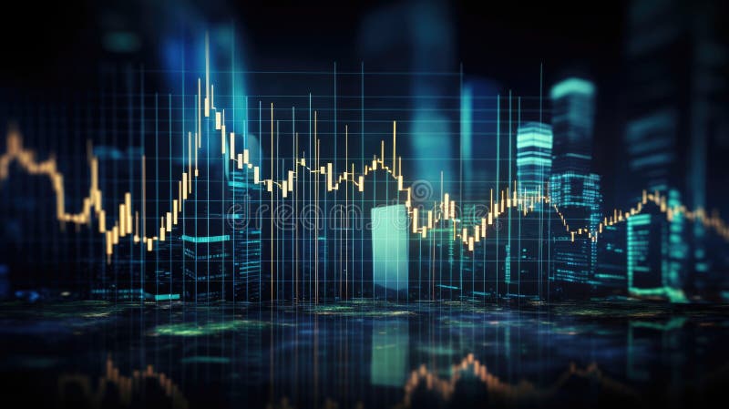 Financial Data Graph Chart Report Statistic Marketing Research ...