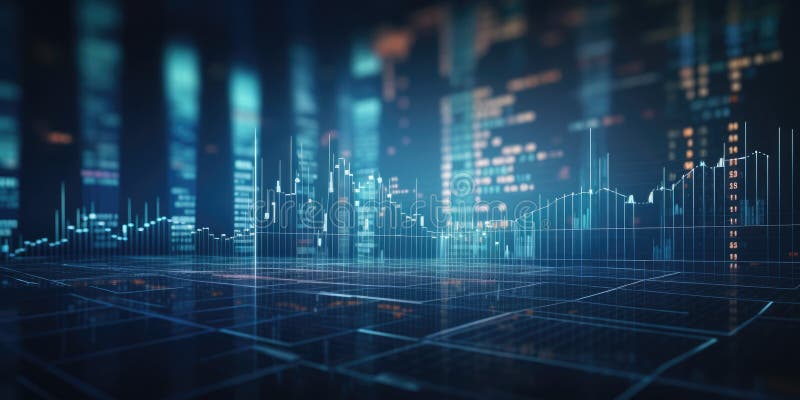 Financial Data Graph Chart Report Statistic Marketing Research ...