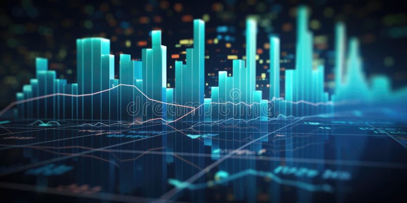 Financial Data Graph Chart Report Statistic Marketing Research ...