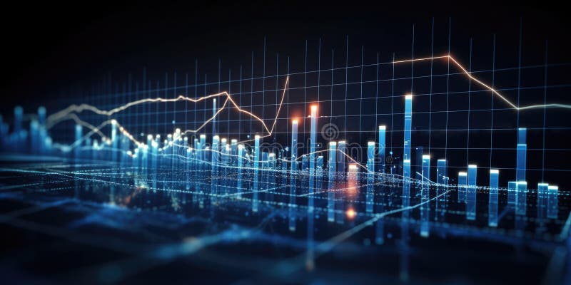 Financial Data Graph Chart Report Statistic Marketing Research. Comeliness Stock Photo - Image ...