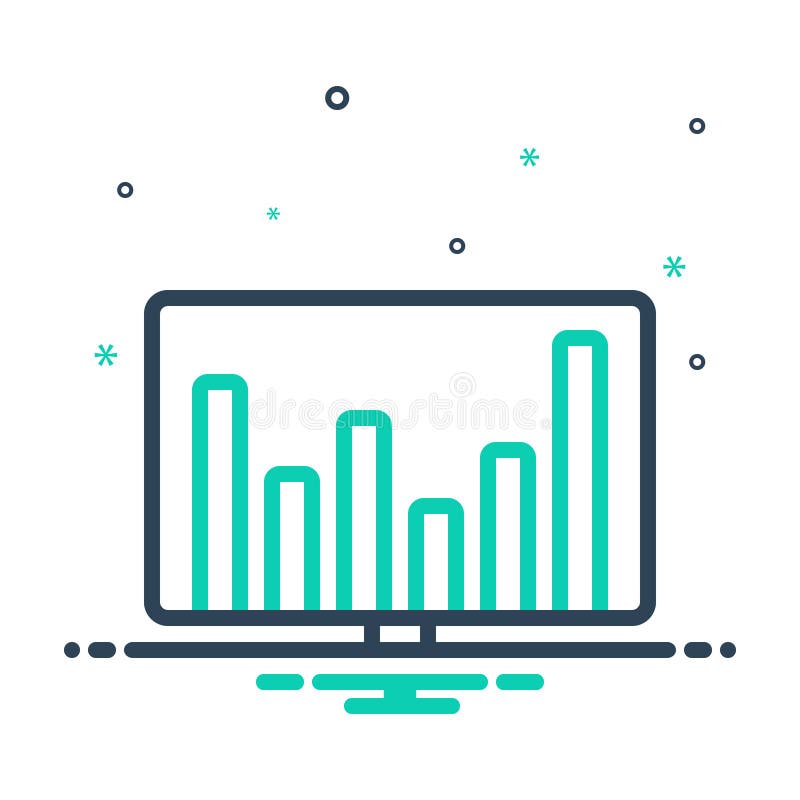 Mix Icon for Financial Data, Financial and Data Stock Vector ...
