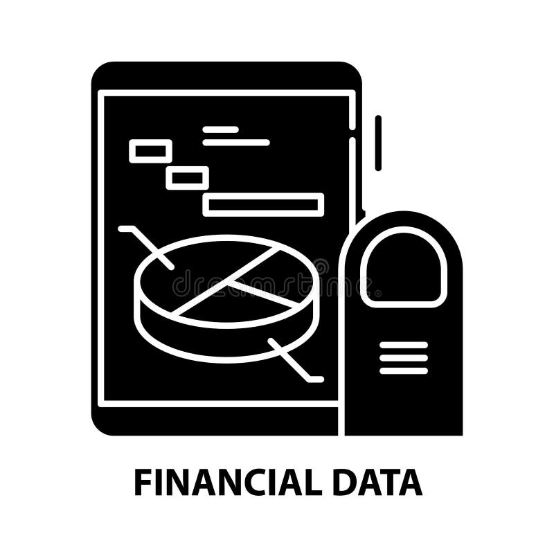 Financial Data Analytics Line Icon, Outline Symbol, Vector Illustration ...