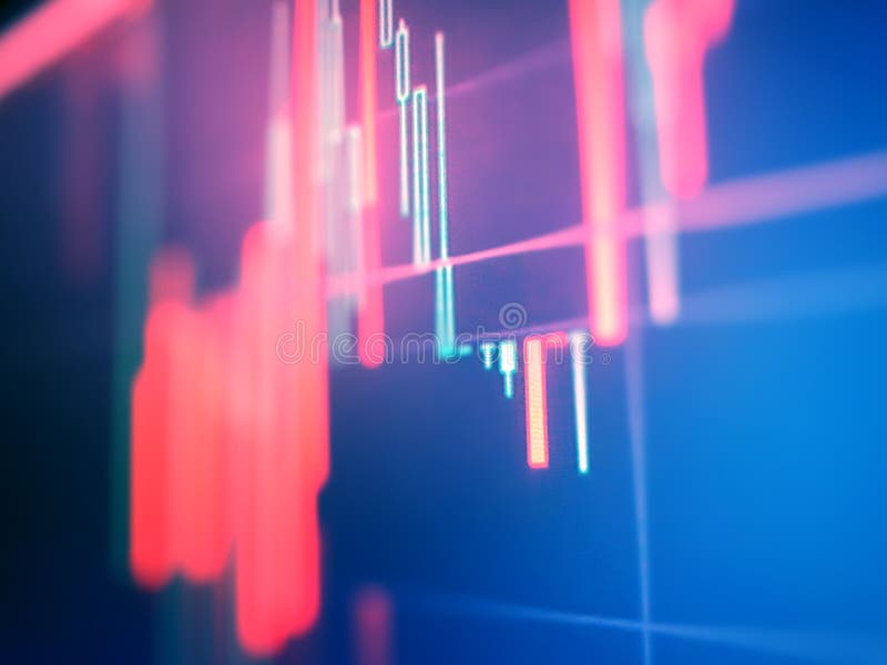 Financial Data on a Monitor As Finance Data Concept. Analytics Report ...