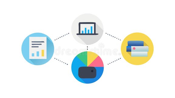 Financial Data Reporting and Analysis Icon, Vector Design Generative AI ...