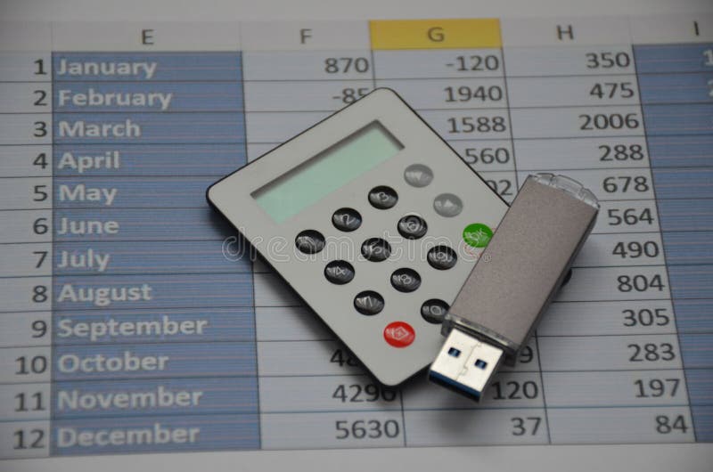 Financial Data Sheet Accounting Data Stock Image - Image of invoice ...