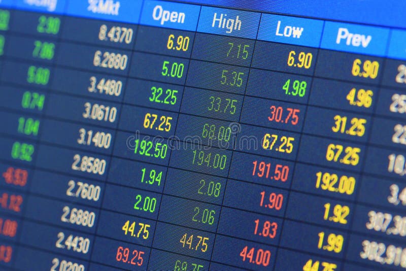 The Stock Exchange II stock image. Image of display, market - 484437