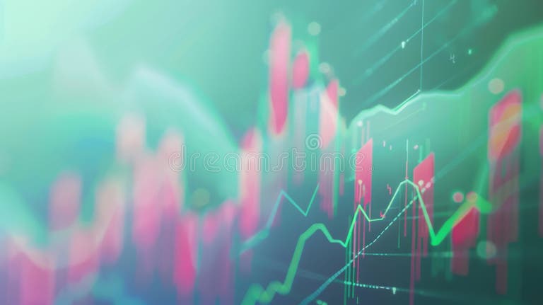 The Financial Data Visualization.AI Generated Image Stock Image - Image ...