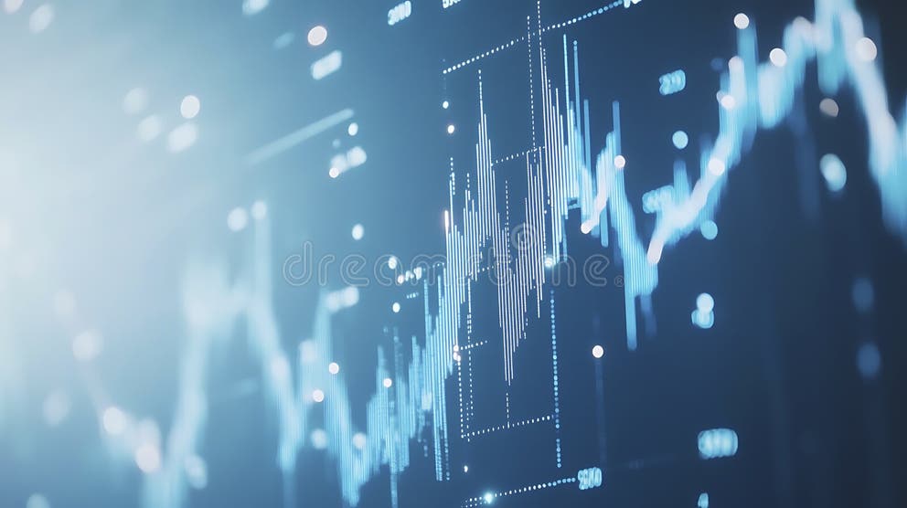 Financial Data Visualization with Graphs and Market Trends Stock Image ...