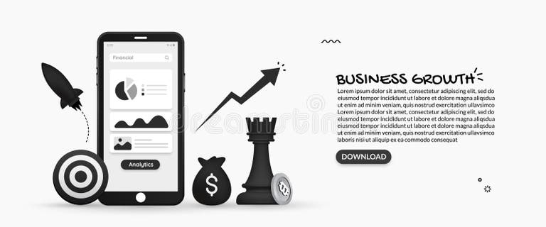 Financial Data Visualization, Increase Business Profit Concept Stock ...