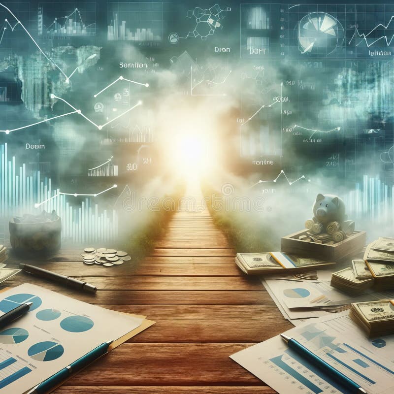 Financial Data Visualization Path Leading To a Bright Future Stock ...