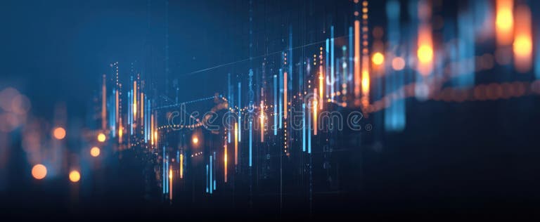 The Financial Data Visualization Showcasing a Dynamic Upward Trend in ...