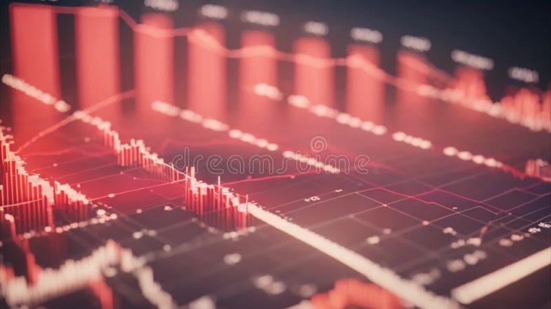 Financial Data Visualization - Stock Market Charts Stock Video - Video ...