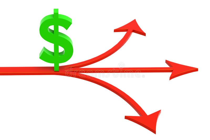 Financial Decision stock illustration. Illustration of white - 12631245