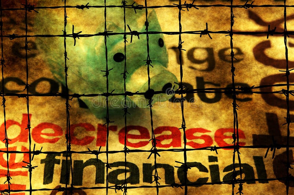 Financial decrease concept stock photo. Image of business - 170338266