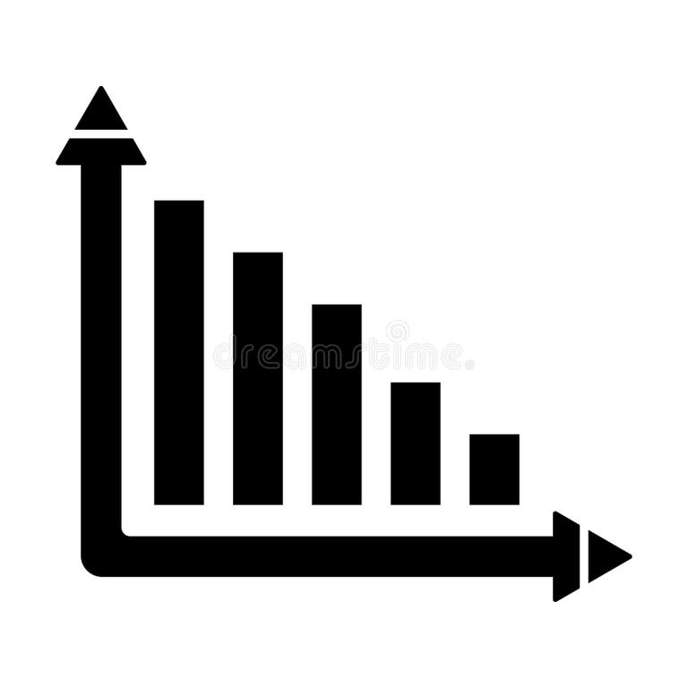 Financial Decrease Report Icon Stock Vector - Illustration of circle, designed: 295790264