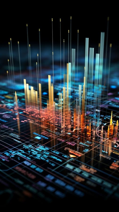 Financial Diagrams Representing Data and Analytics in a Business ...