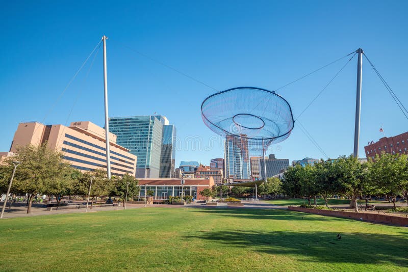 Financial District Area of Downtown Phoenix Arizona Stock Photo - Image ...