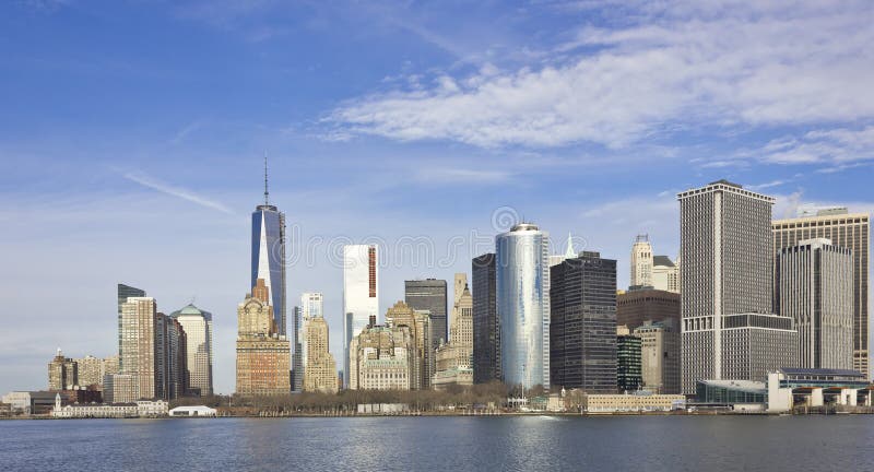 Financial District New York Stock Image - Image of neighborhood ...