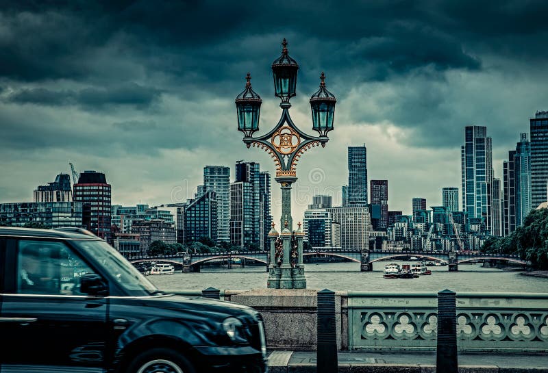 Financial District View from Westminster Bridge London Stock Image ...
